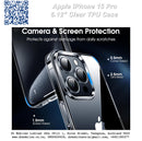 Apple iPhone 15 Pro, 6.12" Clear TPU Case - Extra Protection
